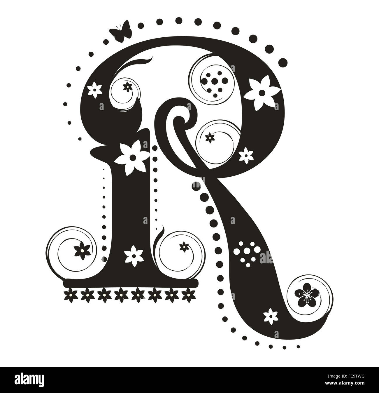 Decorative letter hi-res stock photography and images - Alamy