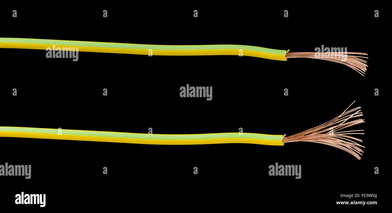 Exposed cables and wires Stock Photo - Alamy