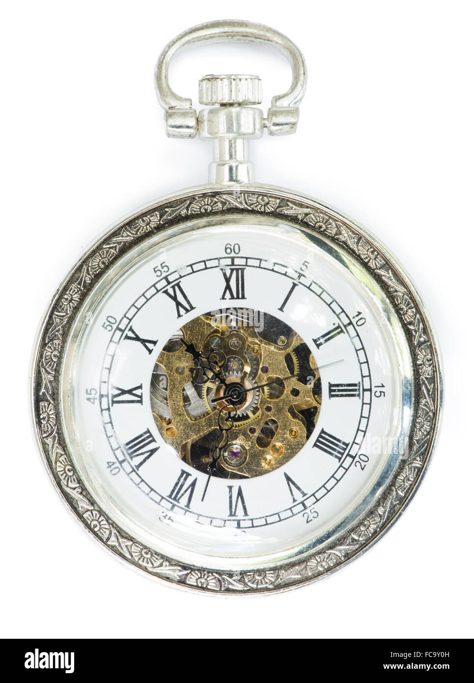 Mechanical clock with cover Stock Photo - Alamy