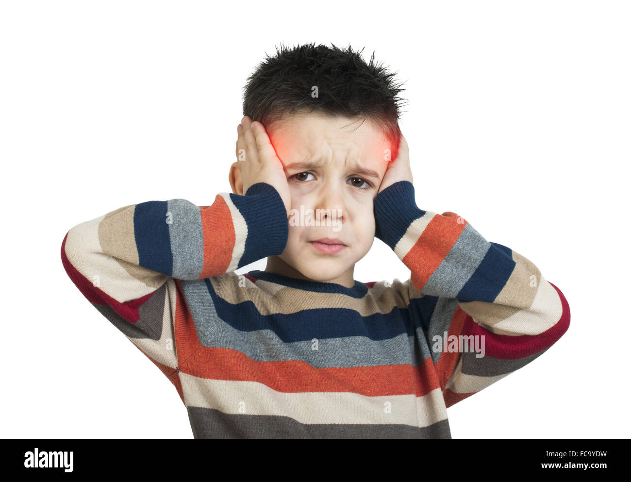 Child have headache Stock Photo - Alamy