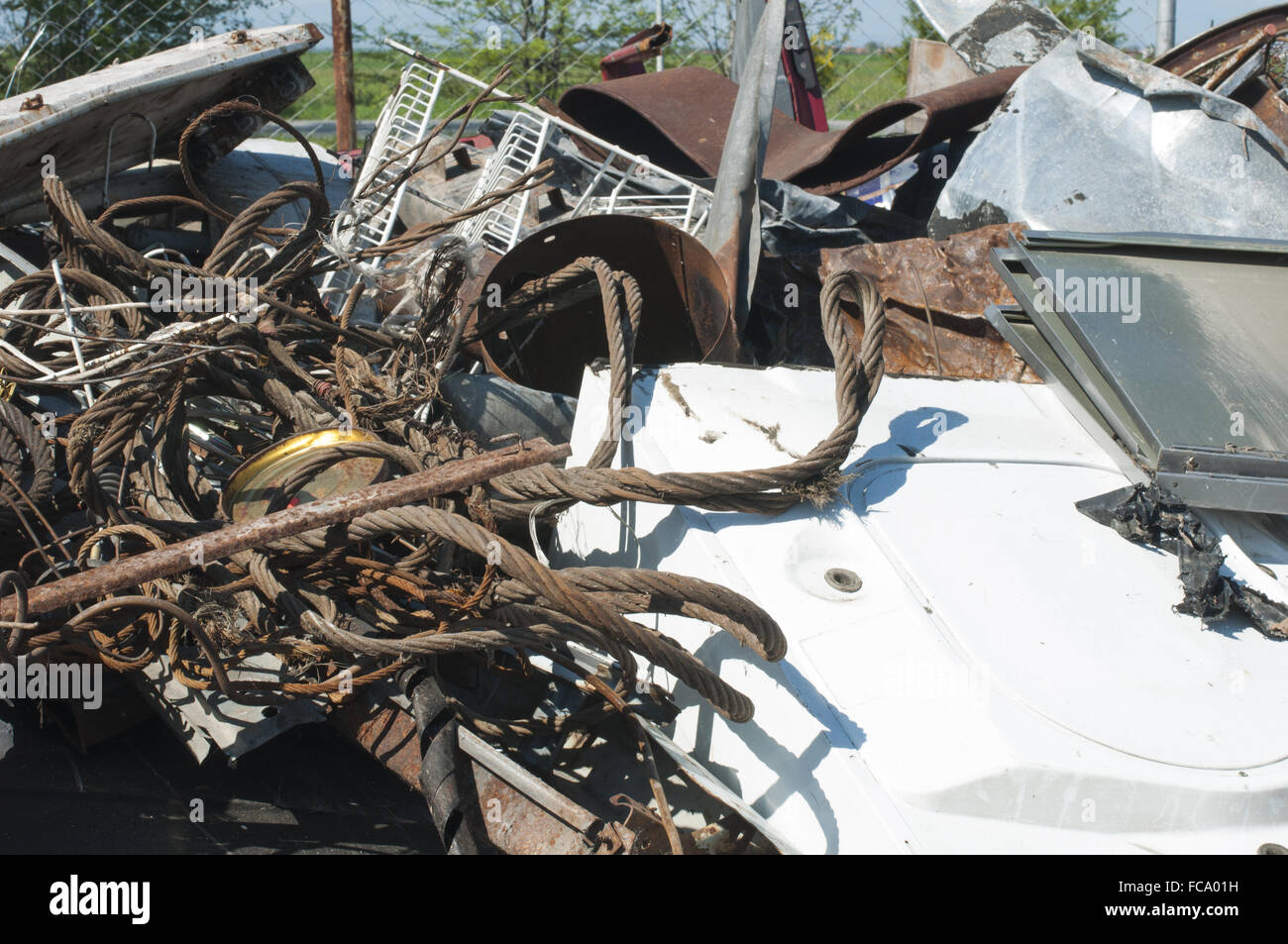 Pile of scrap iron Stock Photo - Alamy