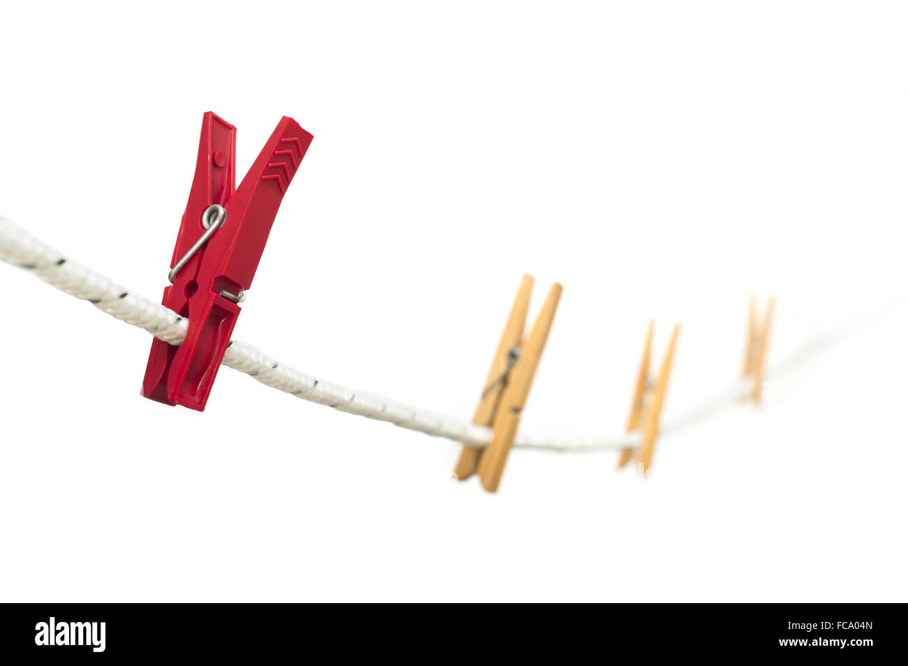 Clothing pegs Cut Out Stock Images & Pictures - Alamy