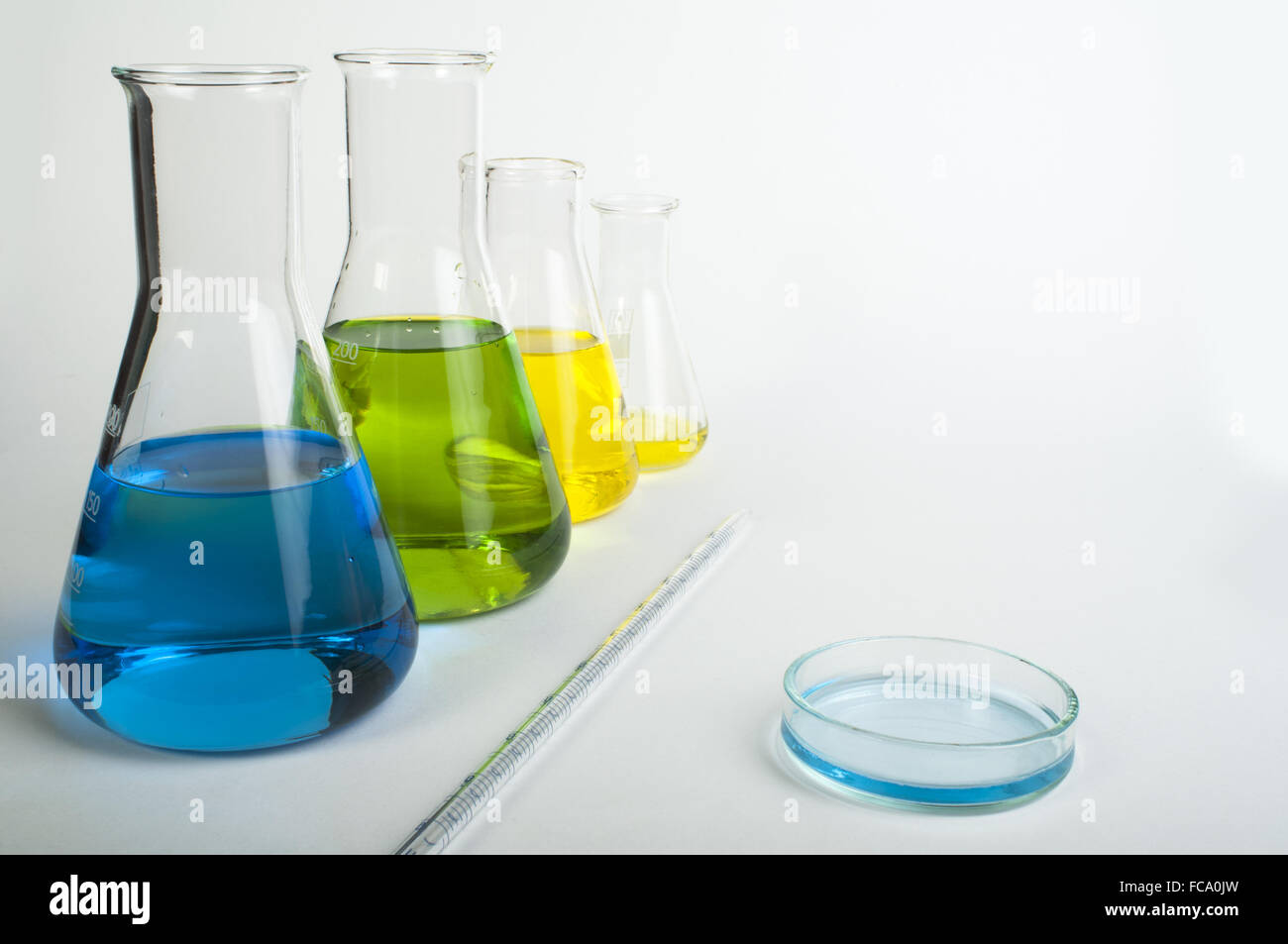 Laboratory glassware equipment Stock Photo - Alamy