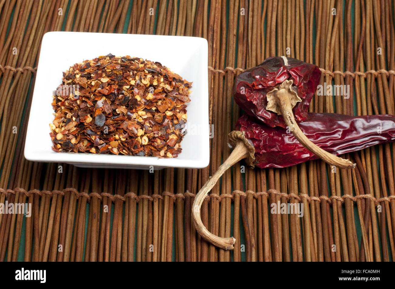 Coarsely ground red pepper Stock Photo - Alamy