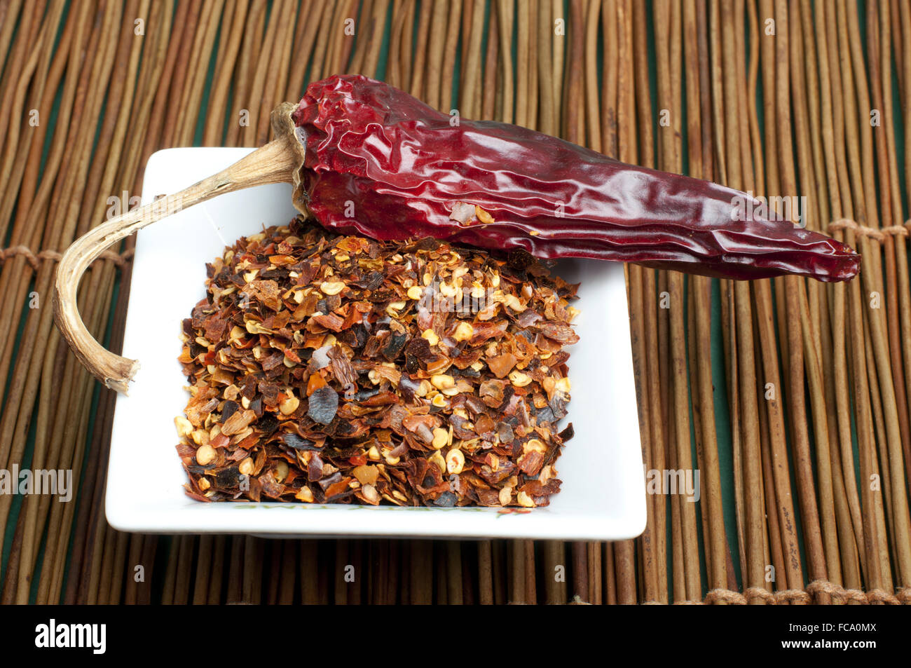 Coarsely ground red pepper Stock Photo - Alamy