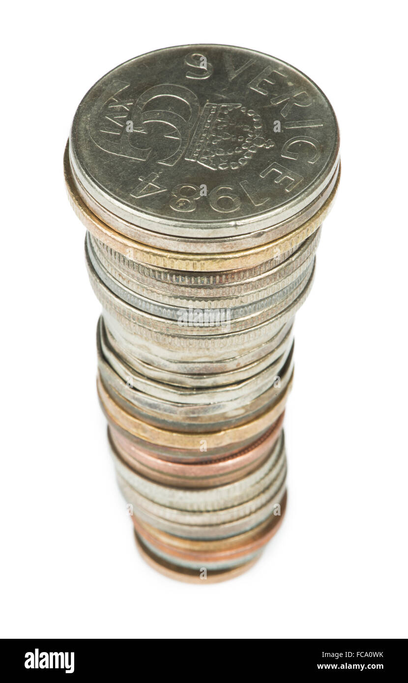 Stacks of coins Stock Photo - Alamy