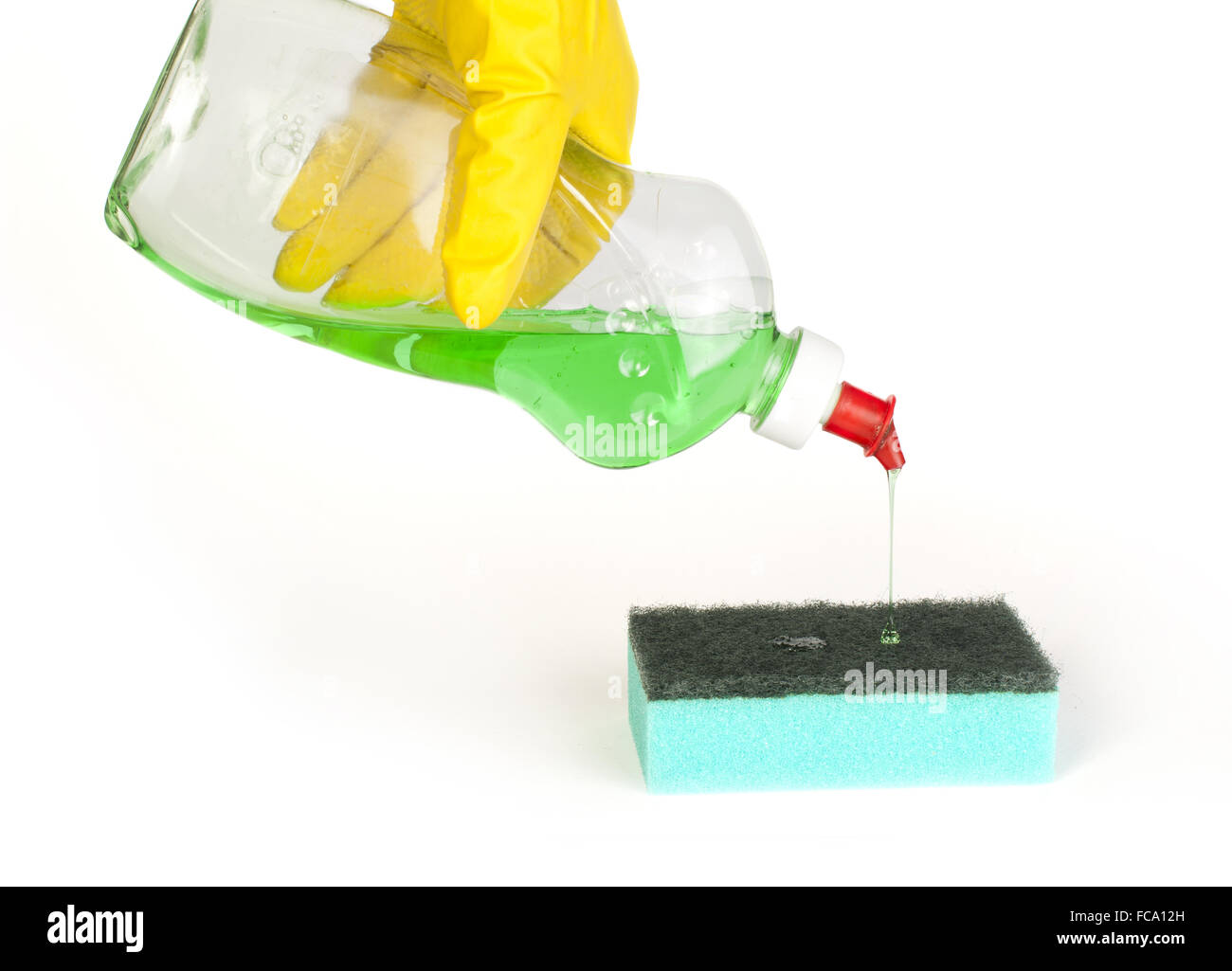 Sponge for washing dishes Stock Photo - Alamy