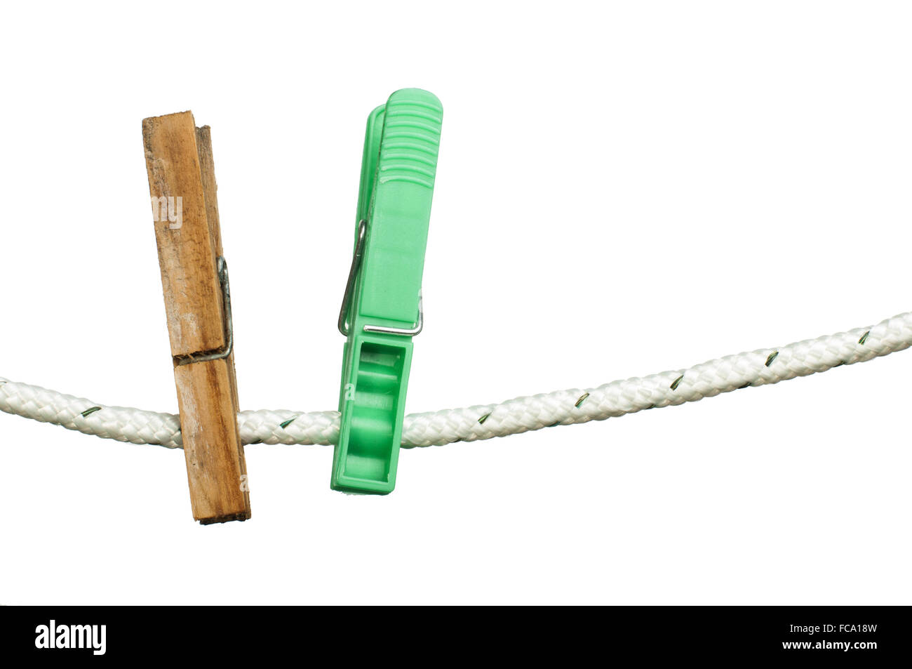 Old clothes pegs Cut Out Stock Images & Pictures - Alamy