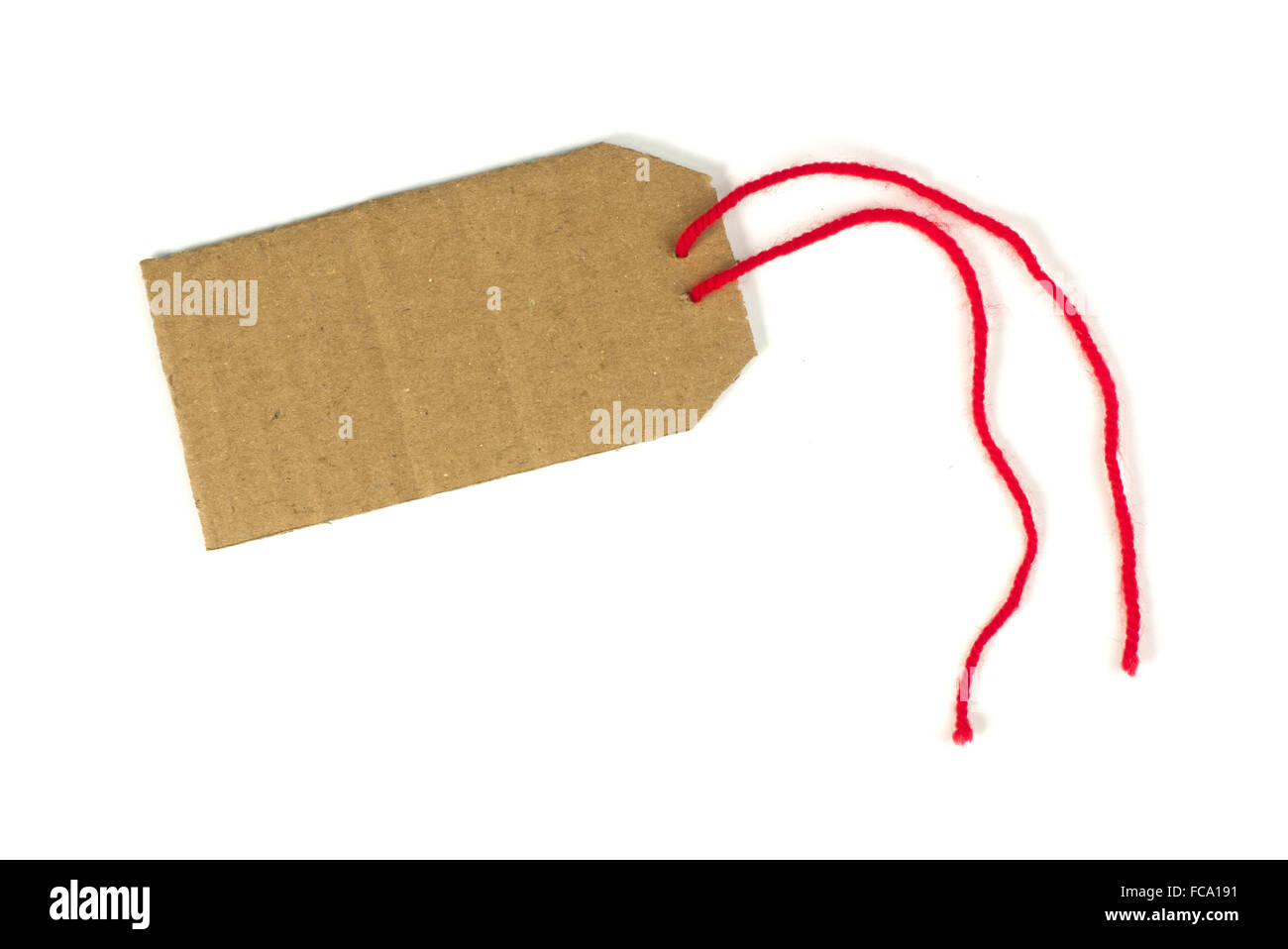 Paper label with rope Stock Photo - Alamy