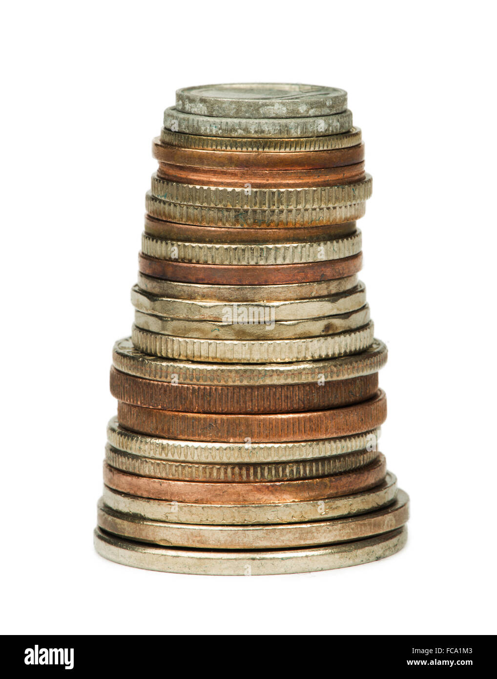 Stacks of coins Stock Photo - Alamy