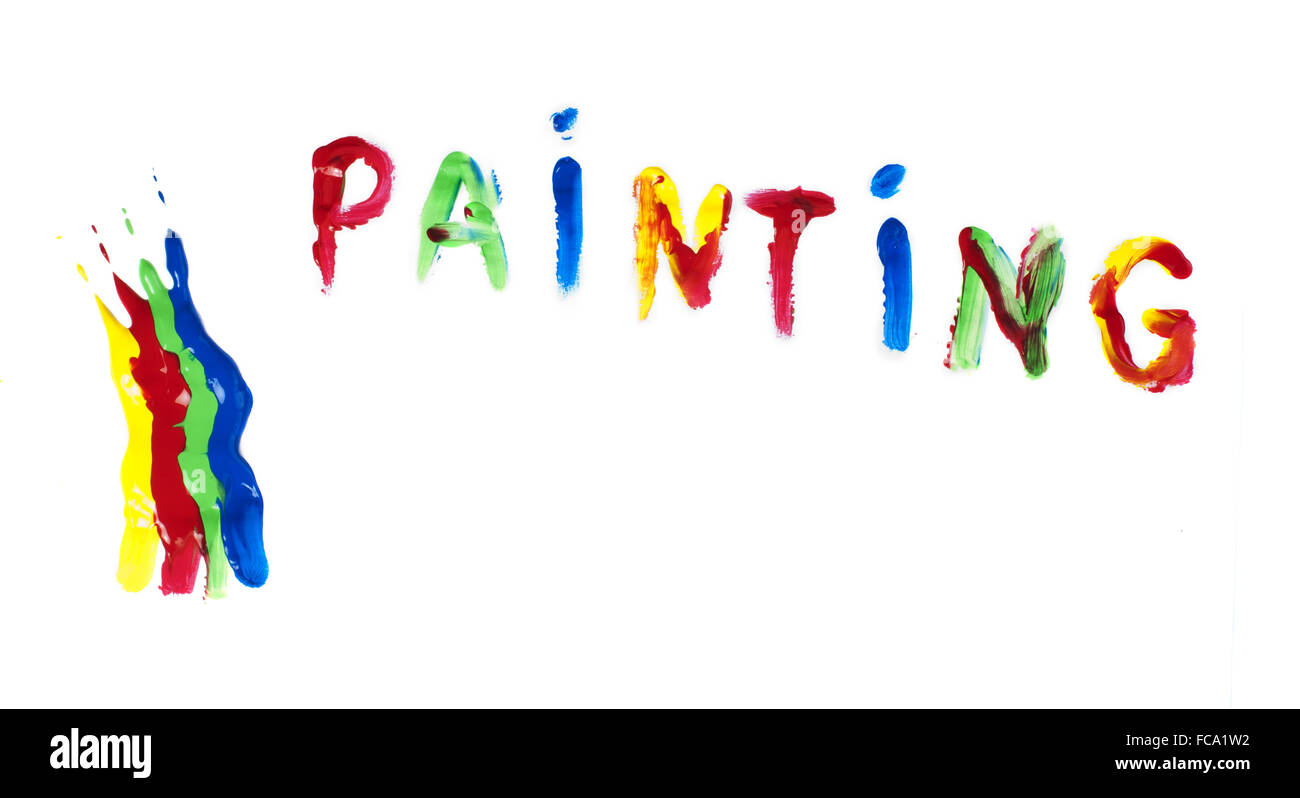 Pigment painting on paper hi-res stock photography and images - Alamy