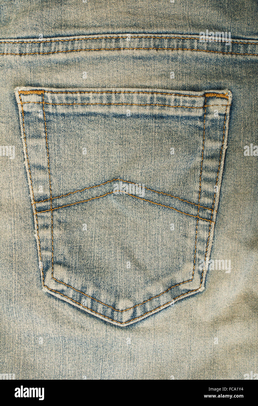 Jeans back blue pocket Stock Photo - Alamy