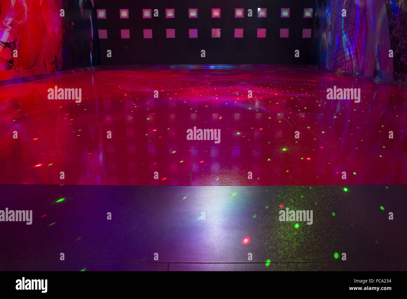 Disco with colorful lights Stock Photo - Alamy