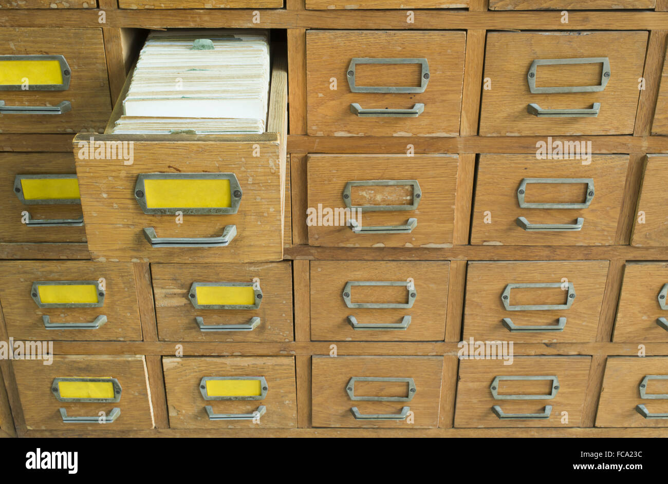 Old archive with drawers Stock Photo - Alamy