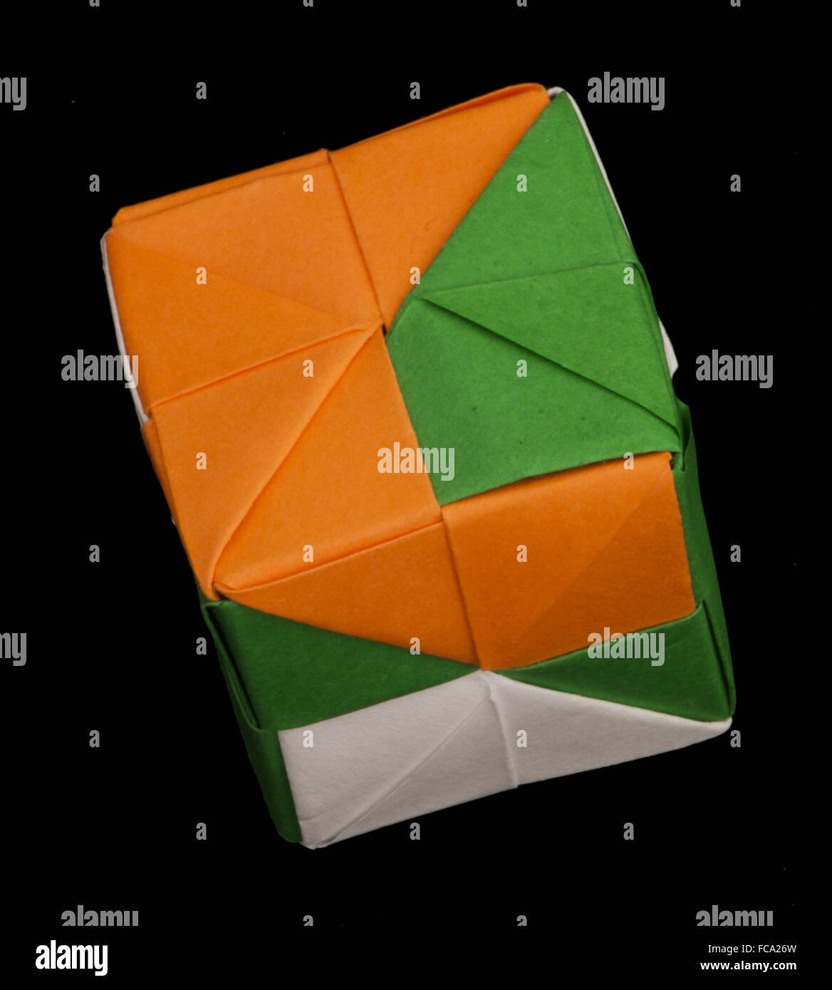 Paper cubes folded origami style Stock Photo - Alamy