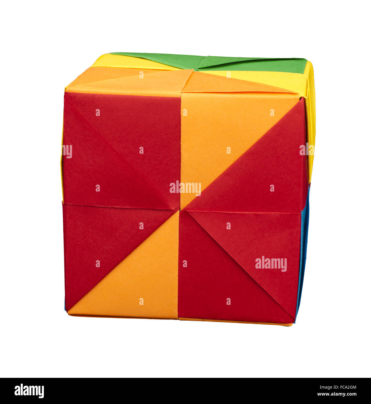 Paper cubes folded origami style Stock Photo - Alamy