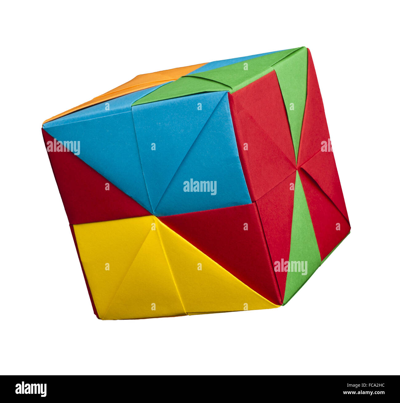 Paper cubes folded origami style Stock Photo - Alamy
