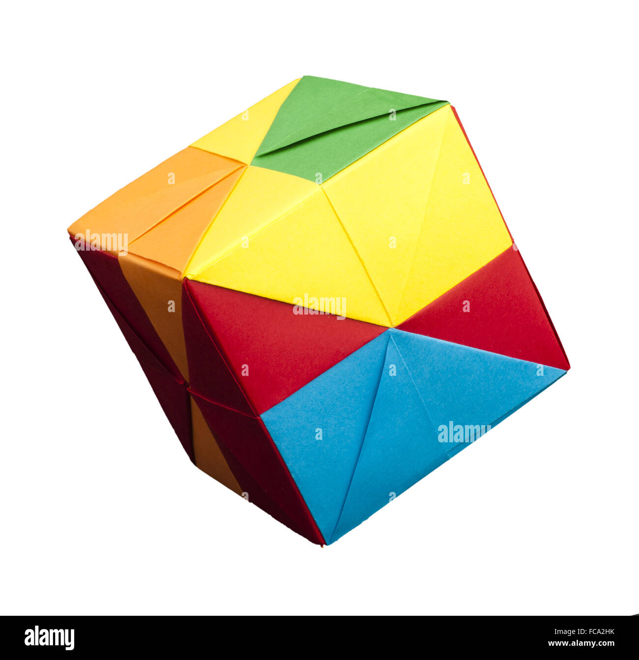 Paper cubes folded origami style Stock Photo - Alamy