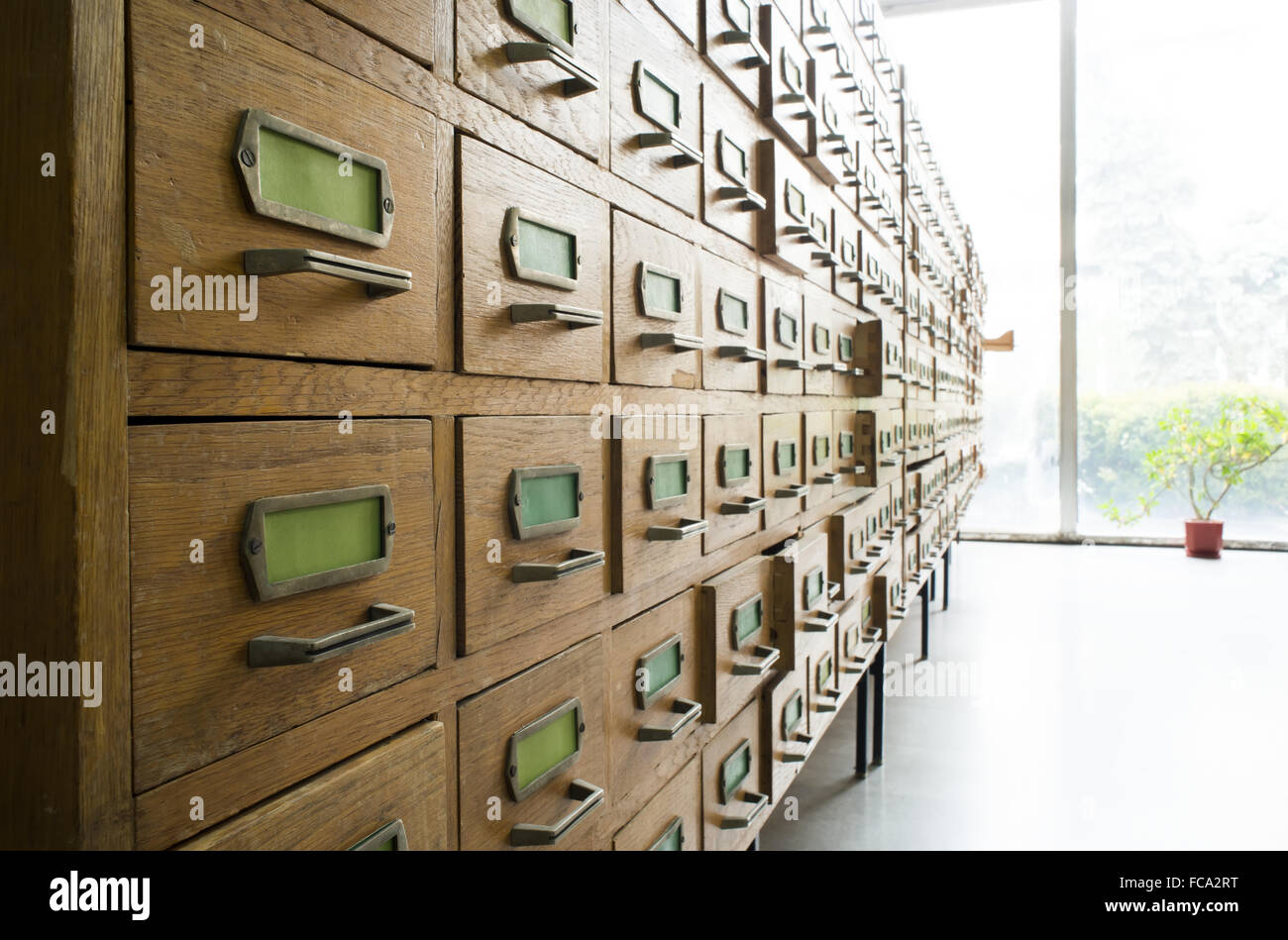 Old archive with drawers Stock Photo - Alamy
