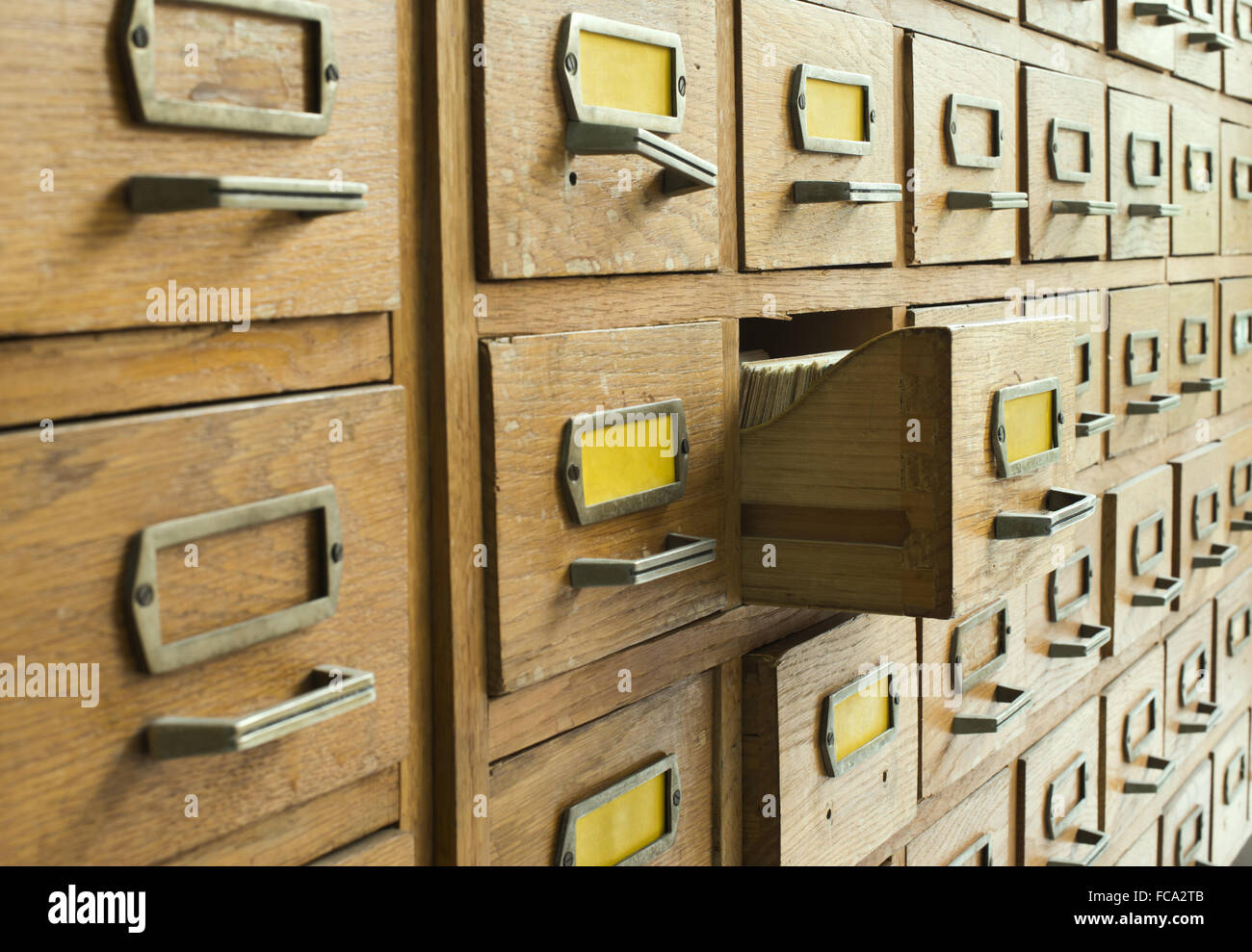 Old archive with drawers Stock Photo - Alamy