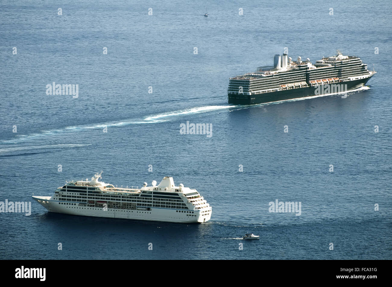 Two big cruise ships Stock Photo - Alamy