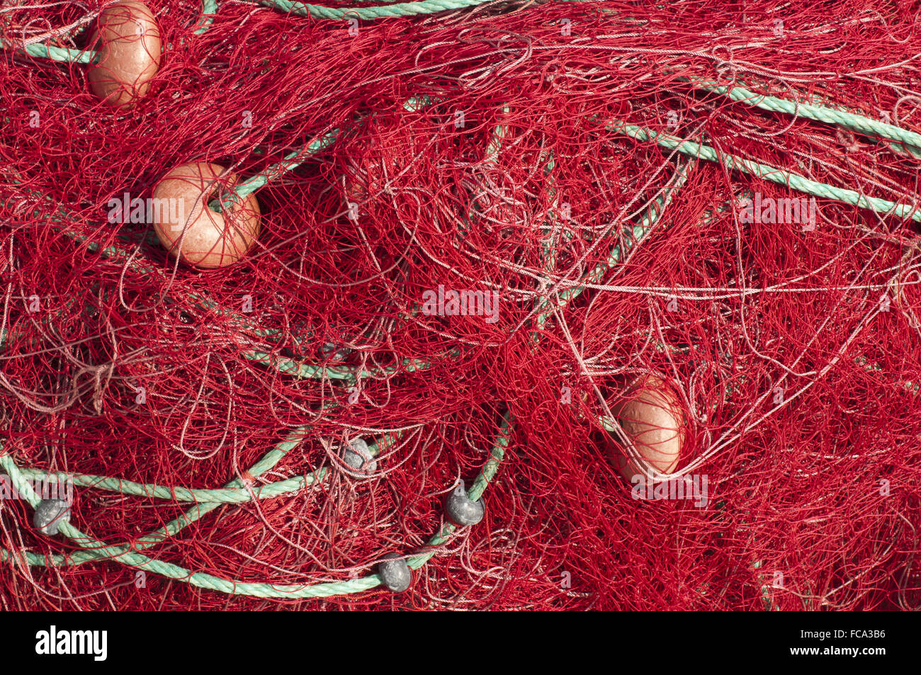 Fishing nets background Stock Photo - Alamy