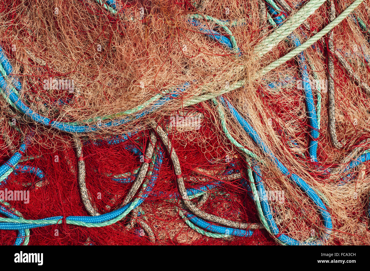 Fishing nets background Stock Photo - Alamy