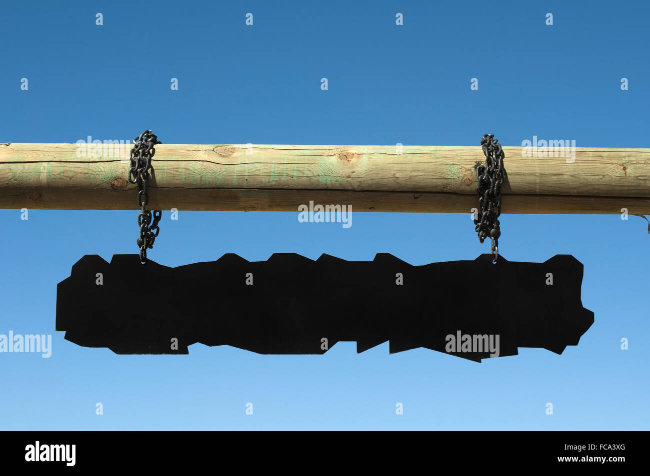 Signboard attached to tree Stock Photo - Alamy