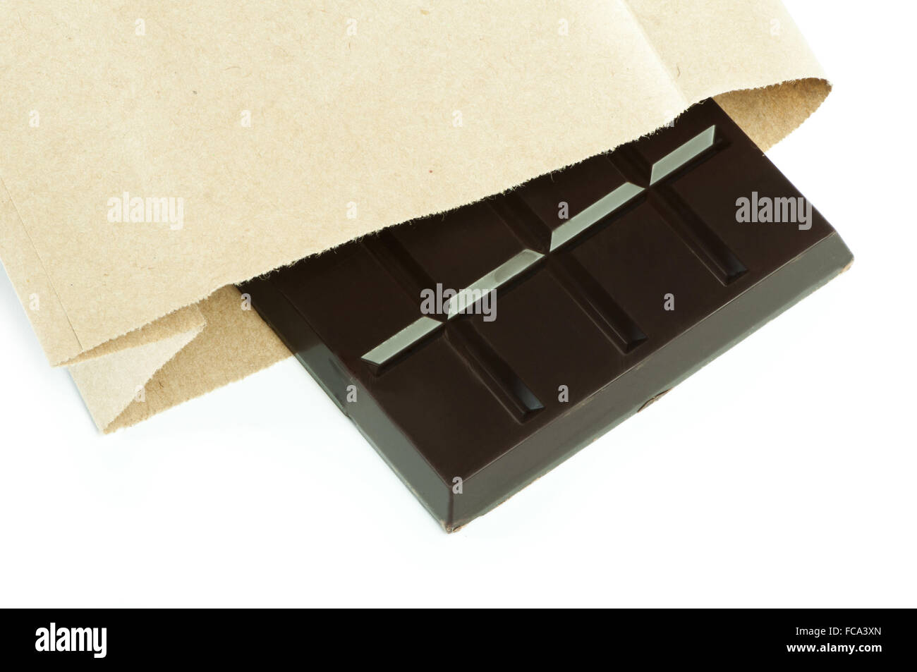 Chocolate bar in packaging Stock Photo - Alamy