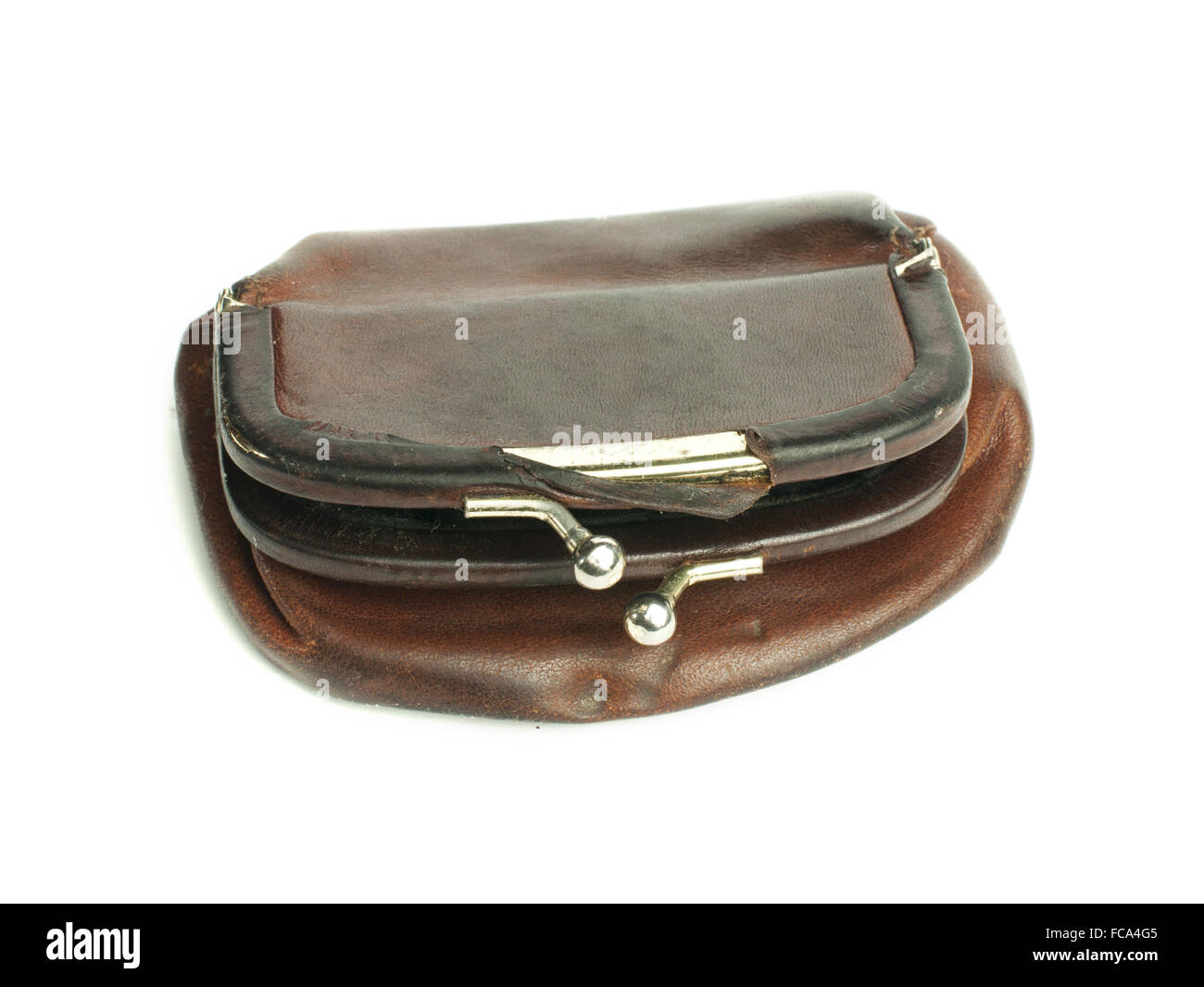 Old ladies leather purse Stock Photo - Alamy