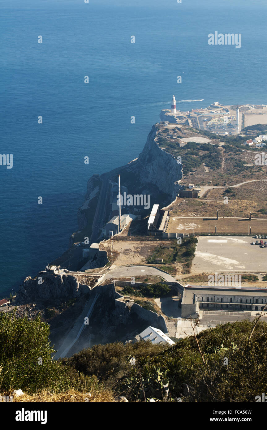 Gibraltar view from a high point Stock Photo - Alamy