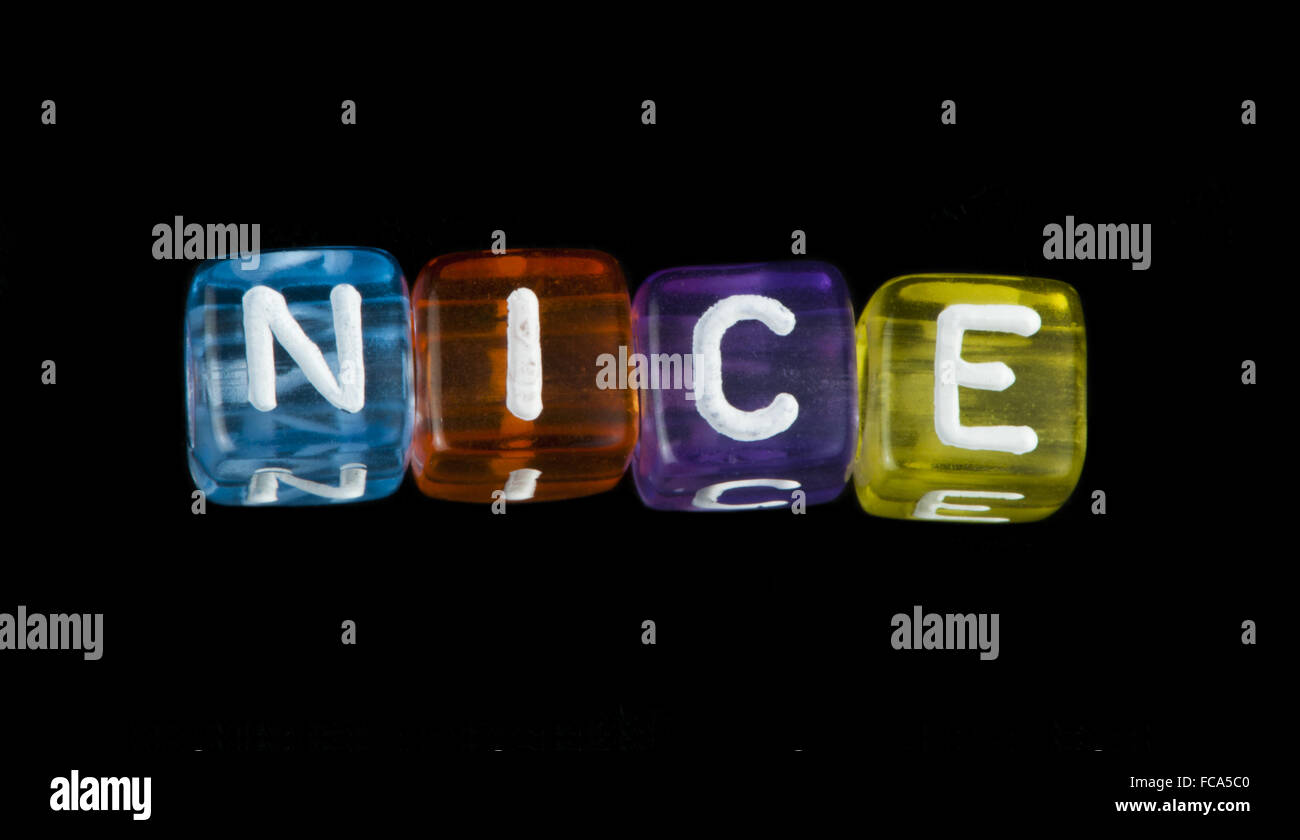 Nice word hi-res stock photography and images - Alamy