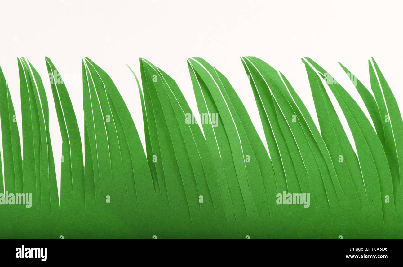 Grass made ΓÇïΓÇïof paper Stock Photo - Alamy
