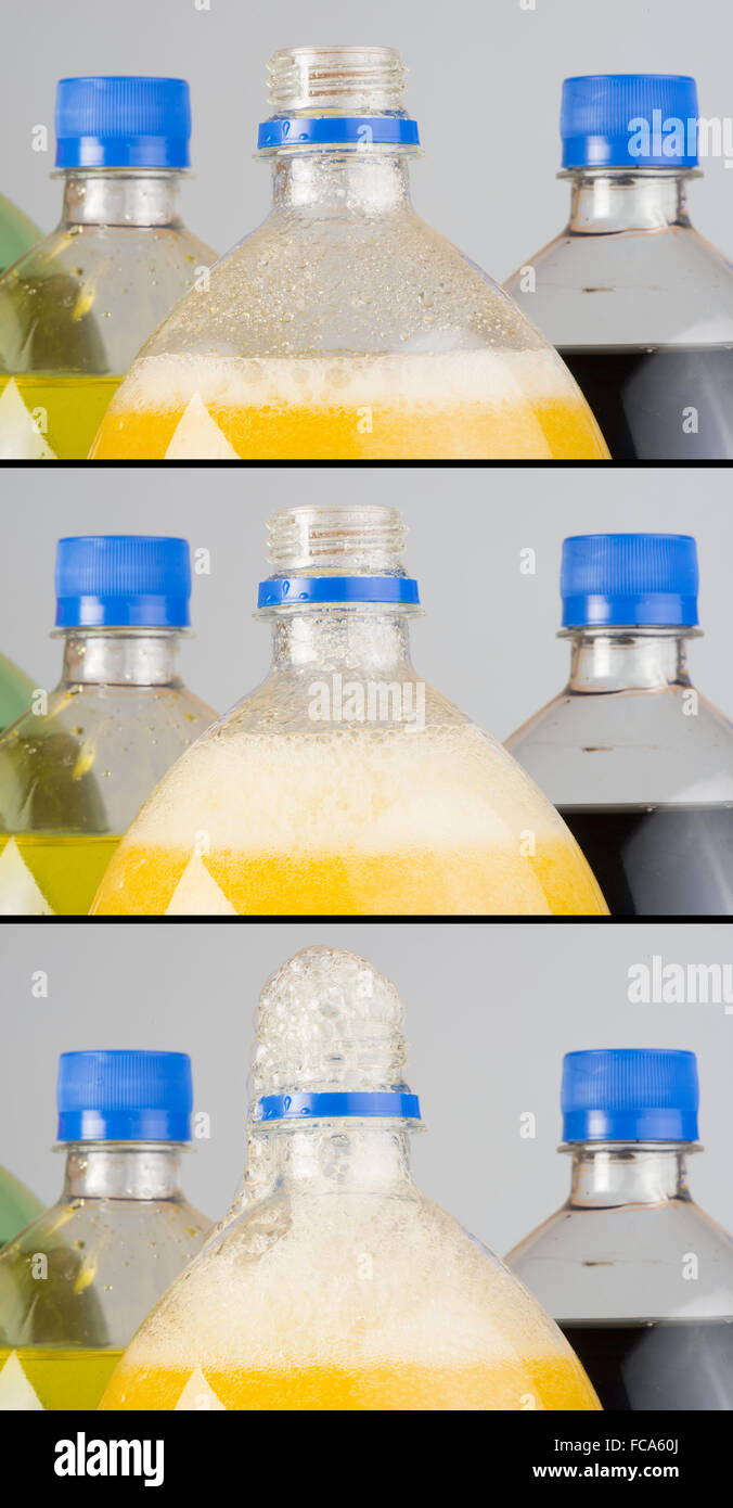 Carbonated drinks in plastic bottles Stock Photo - Alamy