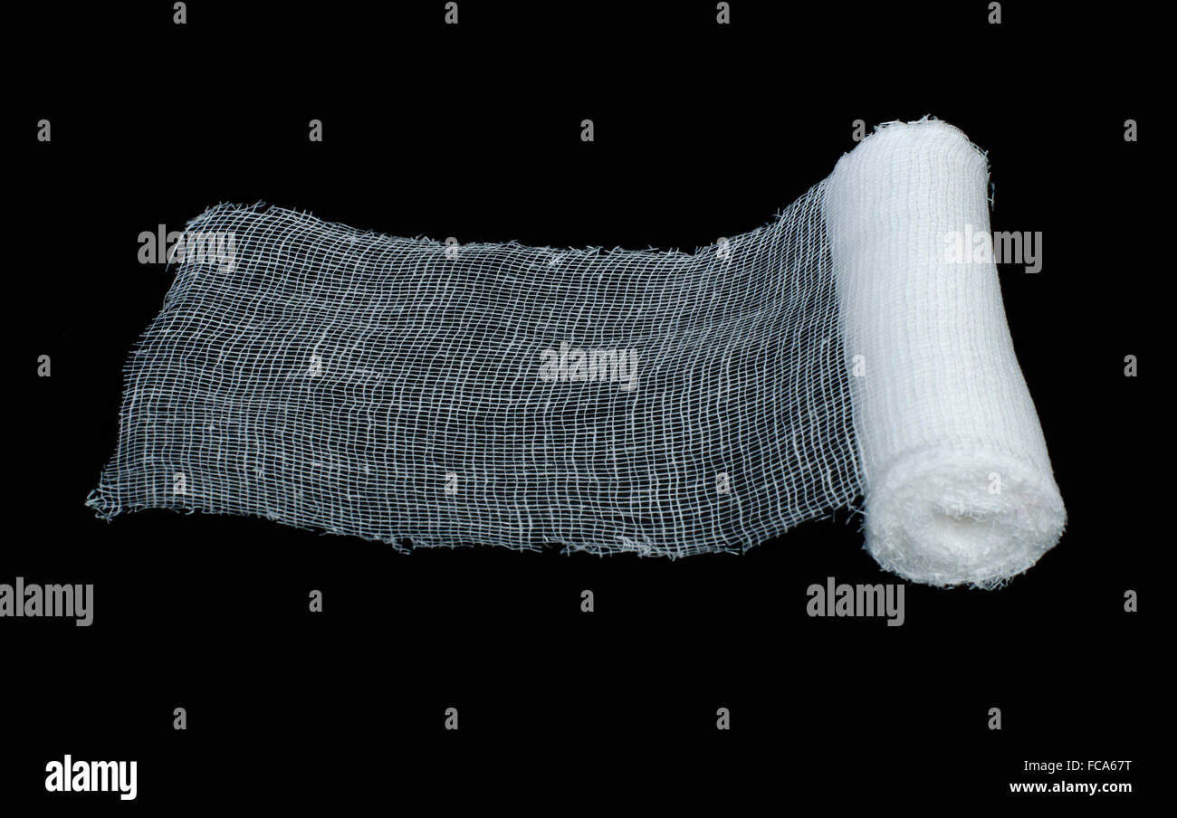 White roll bandage Stock Photo - Alamy