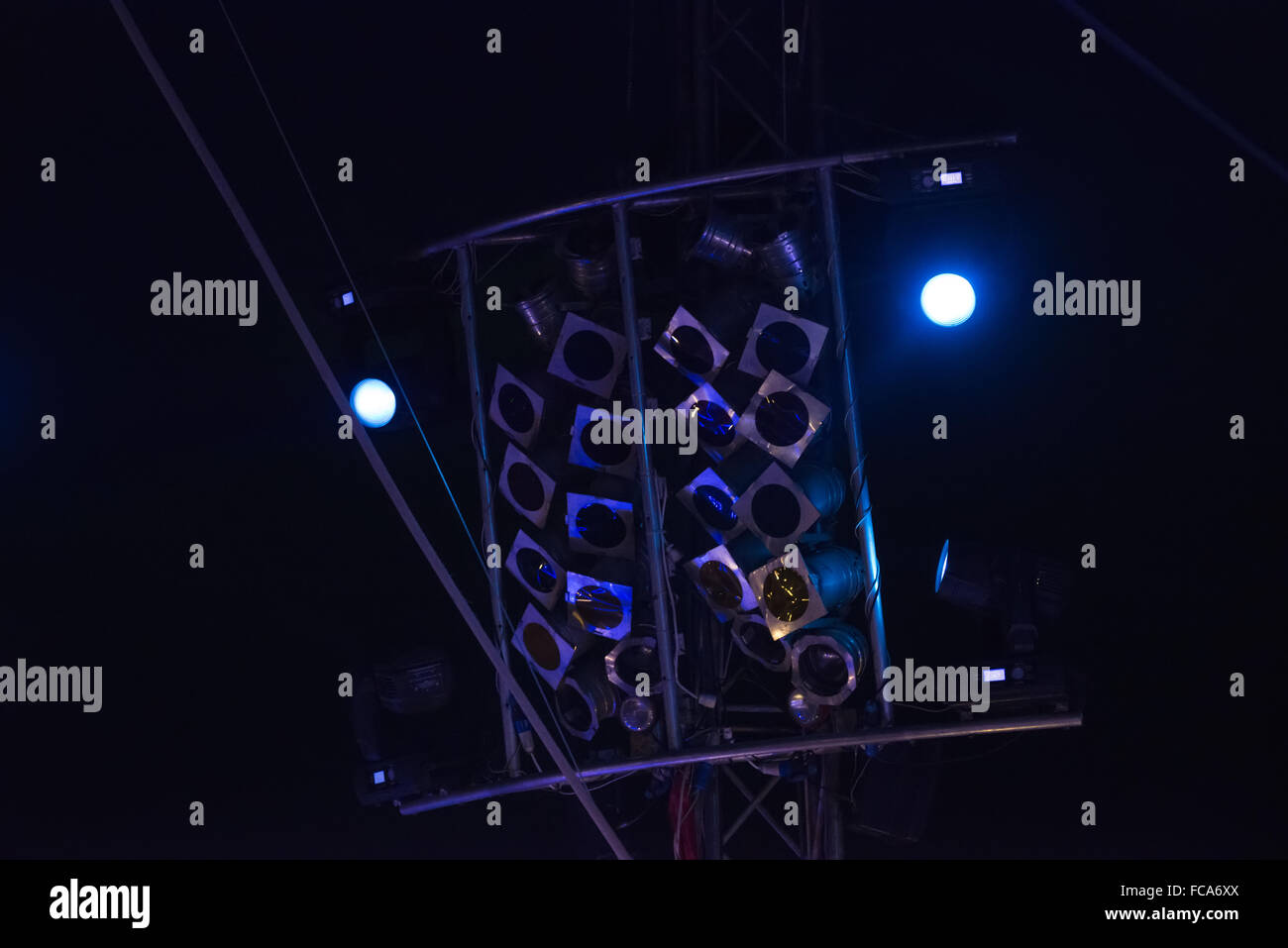 Lights in a circus Stock Photo - Alamy
