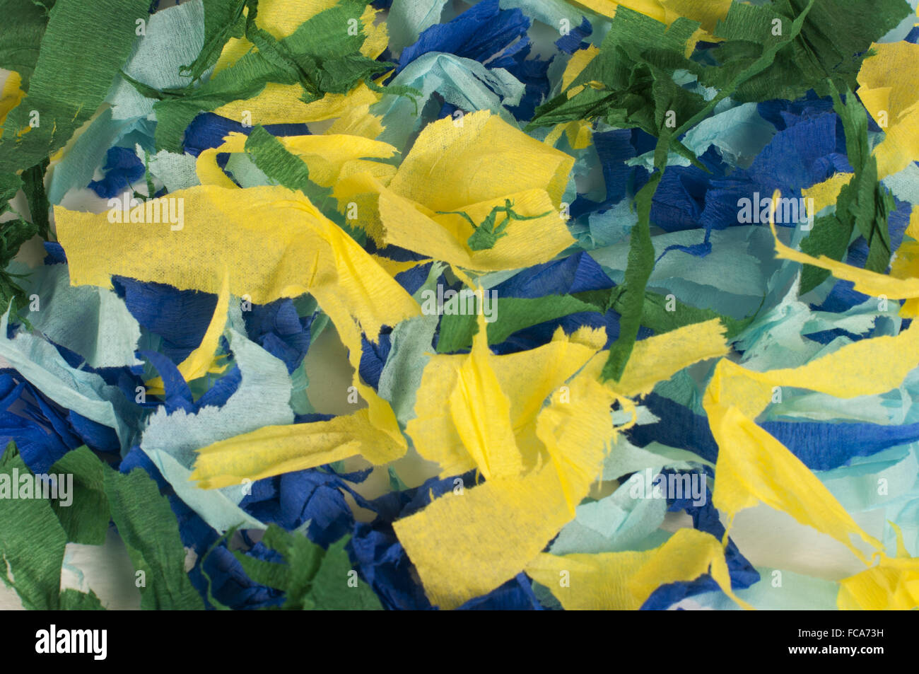 Many colorful pieces of torn paper Stock Photo - Alamy