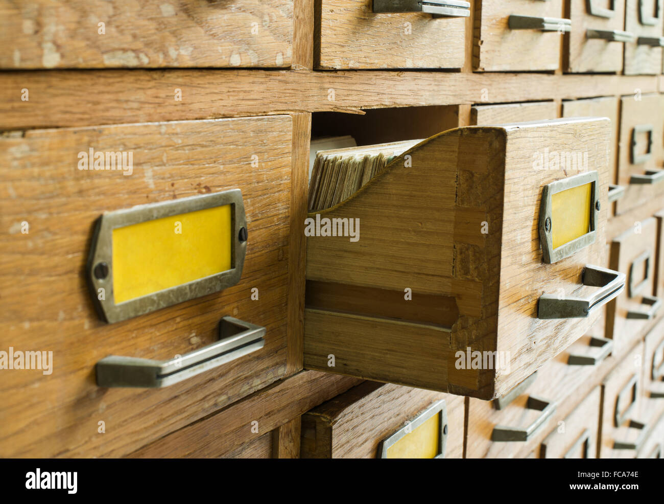 Old archive with drawers Stock Photo - Alamy