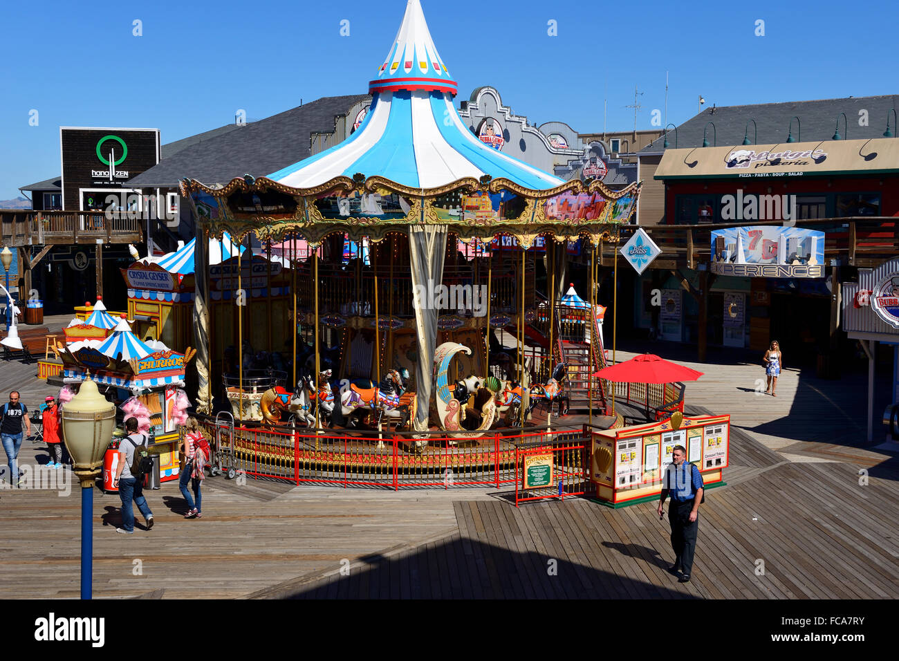 Carousel on Pier 39, Fisherman's Wharf, San Francisco, California, USA ...