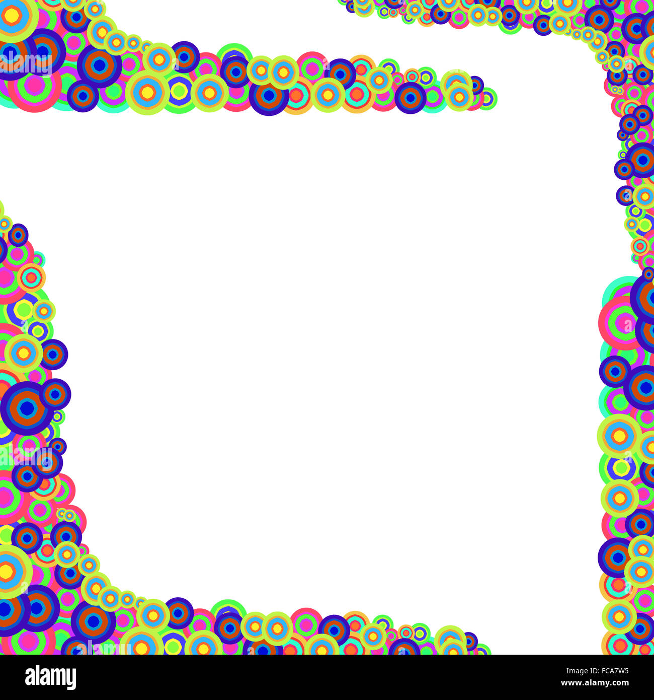 Vintage colorful circles background Stock Photo - Alamy