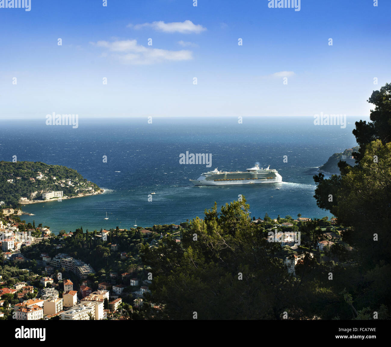 Monaco and Monte Carlo. Big cruise ship Stock Photo - Alamy