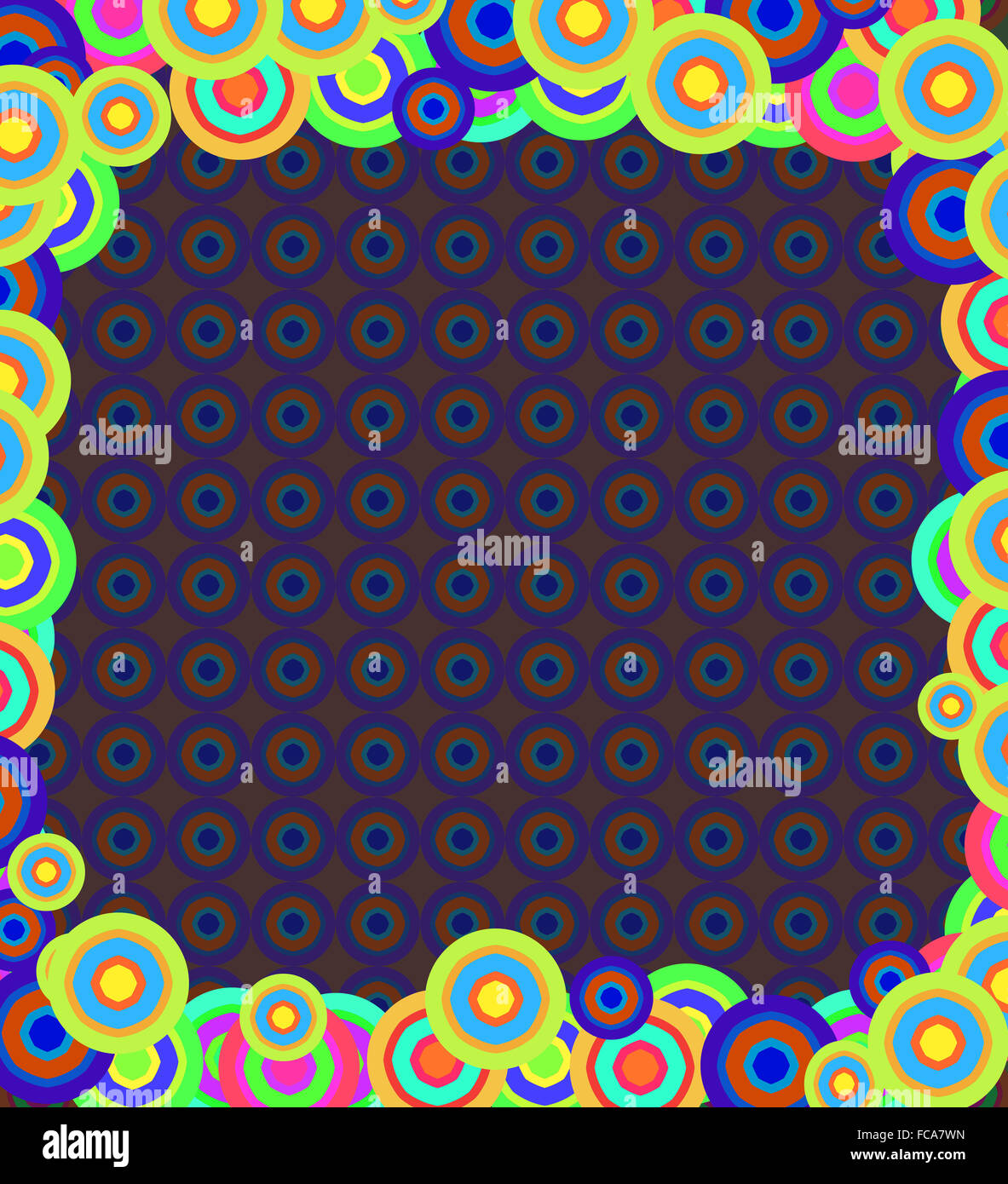 Vintage colorful circles background Stock Photo - Alamy