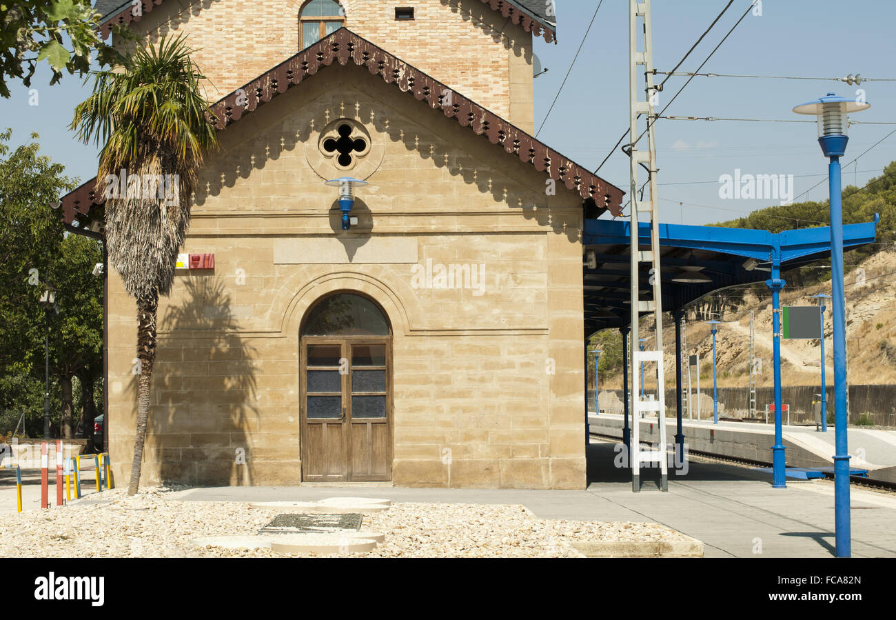 Ancient-style railway station Stock Photo - Alamy