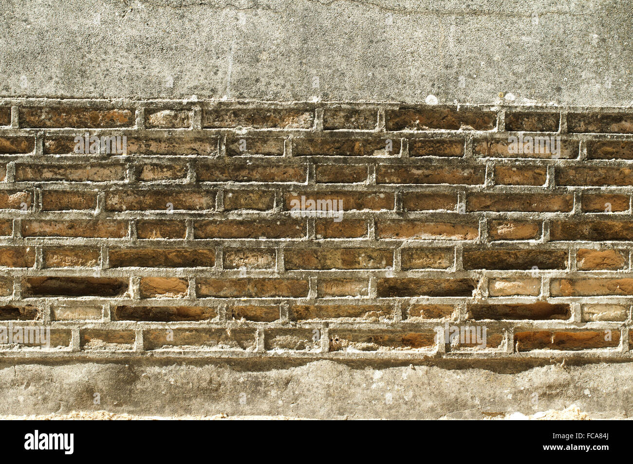 Ancient Brick Wall Stock Photo - Alamy