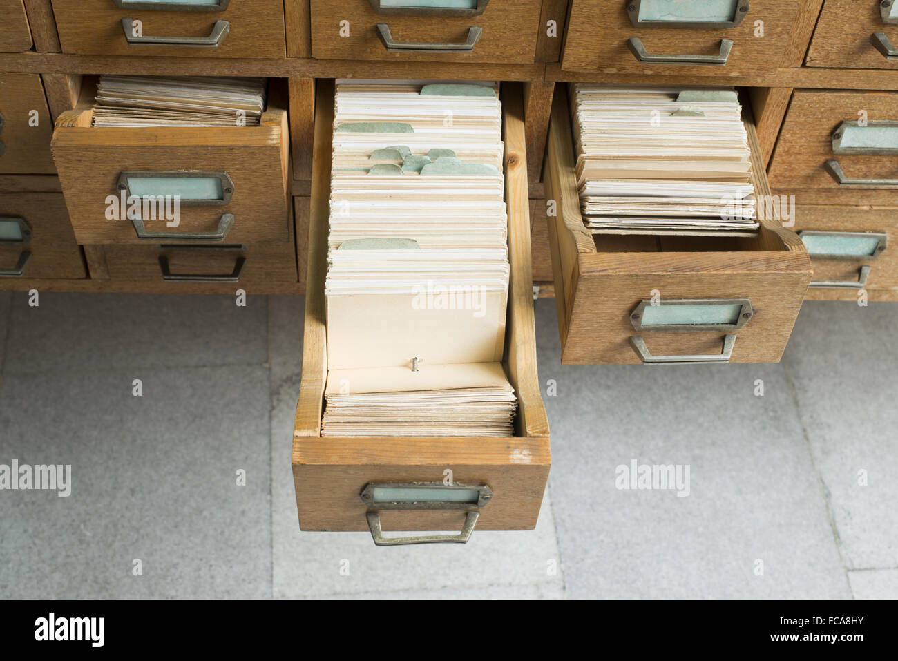 Old archive with drawers Stock Photo - Alamy