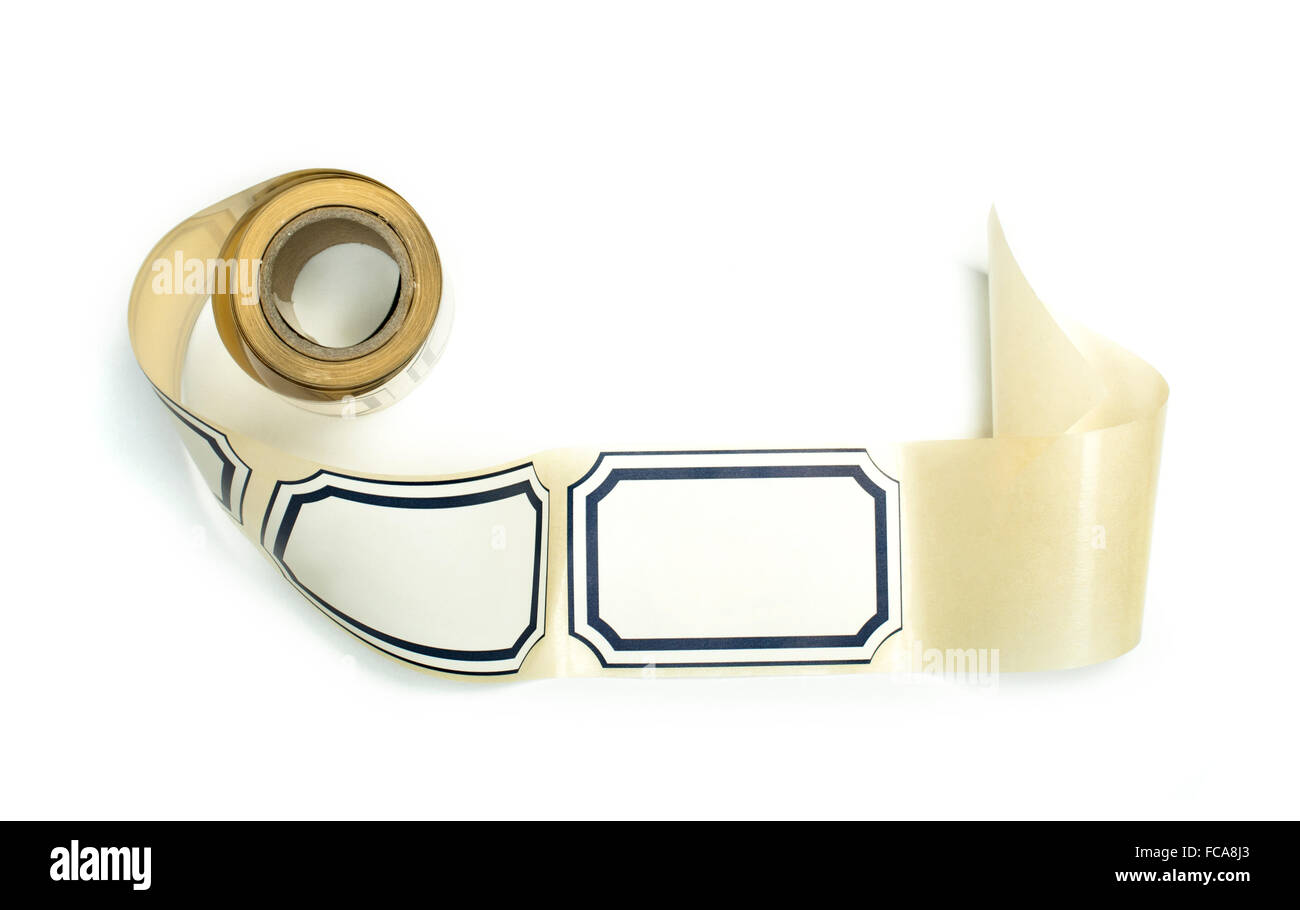 Label paper with boarder Stock Photo - Alamy