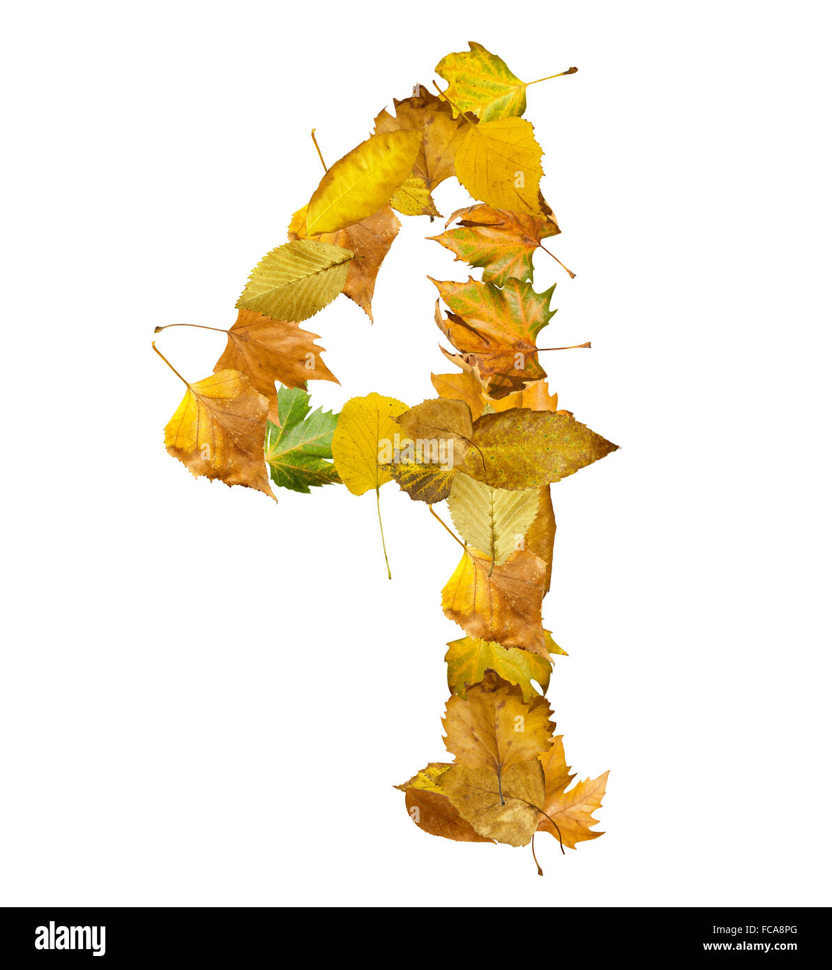 Golden number four made hi-res stock photography and images - Alamy