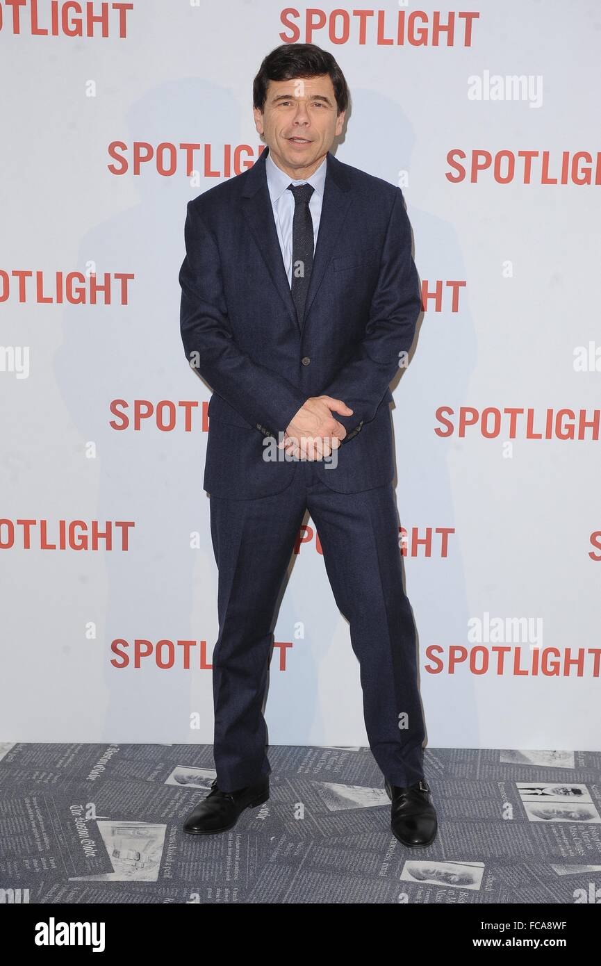 London.UK. Mike Rezendes at the UK Premiere of Spotlight. The Curzon ...
