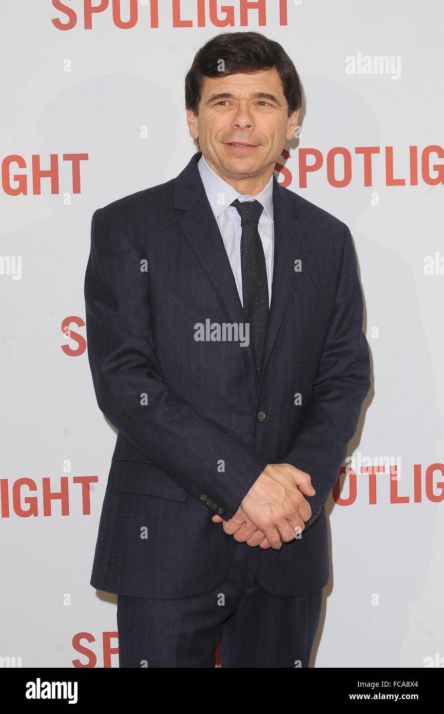 London.UK. Mike Rezendes at the UK Premiere of Spotlight. The Curzon ...
