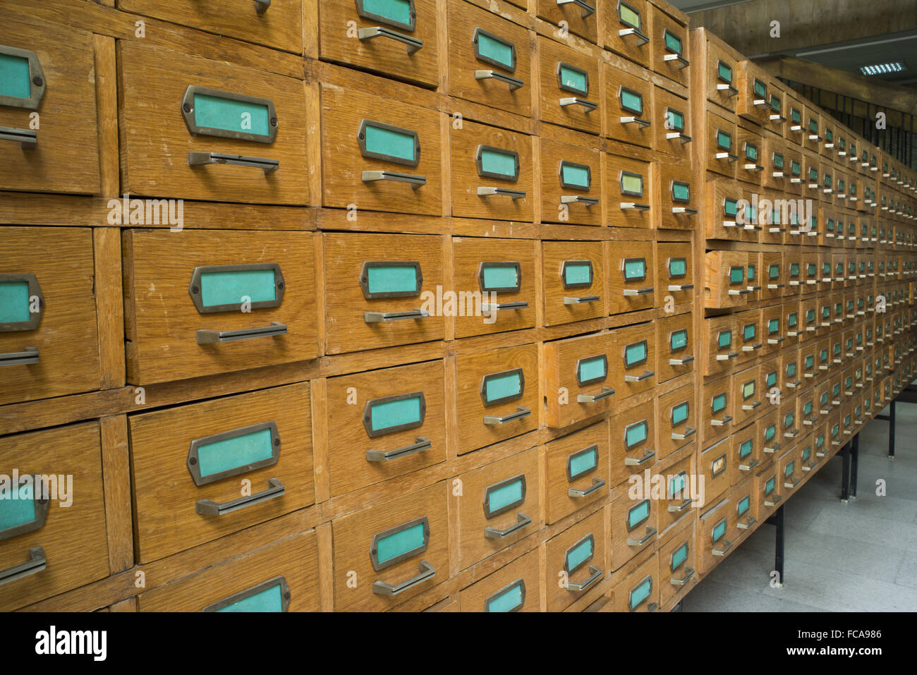 Old archive with drawers Stock Photo - Alamy